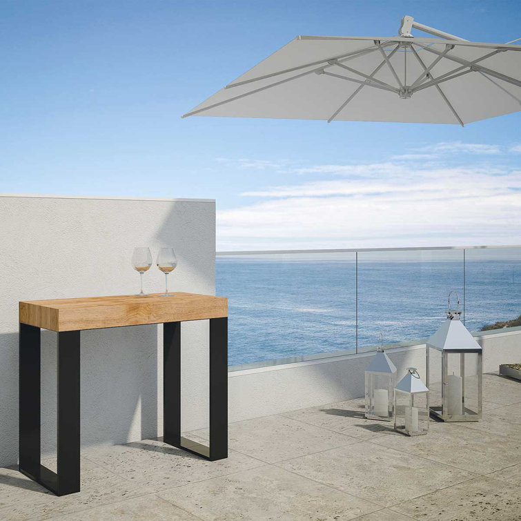 Itamoby Extending Console Table Orchidea Stained Fir with Anthracite Structure | Wayfair.co.uk